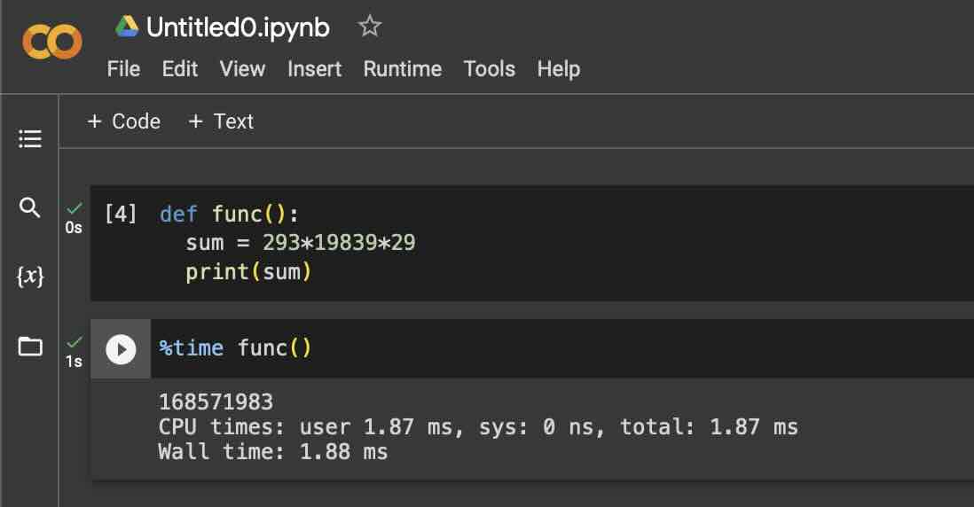 How To Measure Execution Time In Jupyter Notebook Cell Code2care